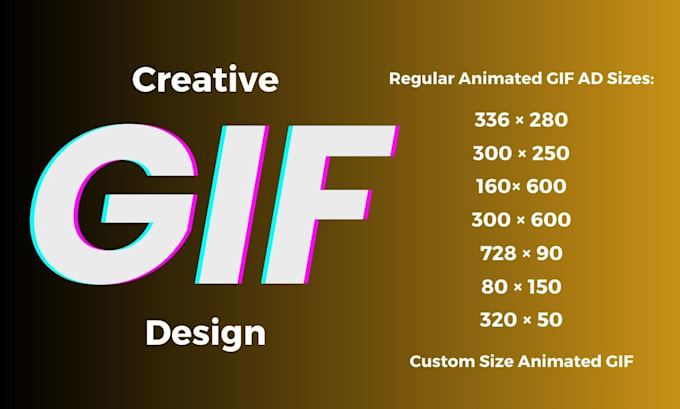 Design gif animated banner or gif animated add for you by Maazz45 | Fiverr