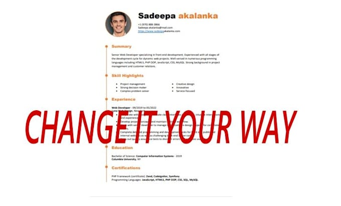 Write ,edit, upgrade your cv by Thadiy | Fiverr