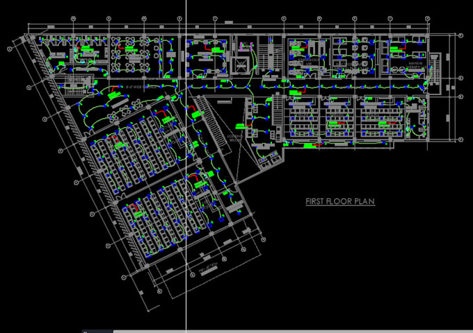 Draw autocad electrical lighting and power plan by Hussnainyasin | Fiverr