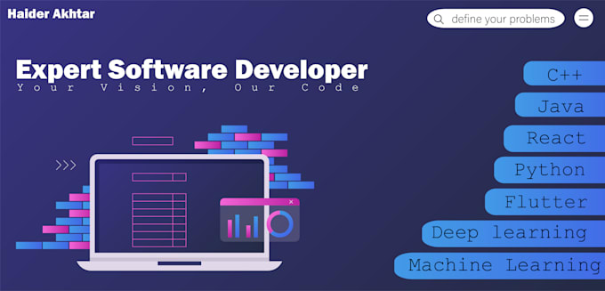 Architect Your Vision Using Custom Softwares Like Java C Plus Plus Python React By Haiderism 