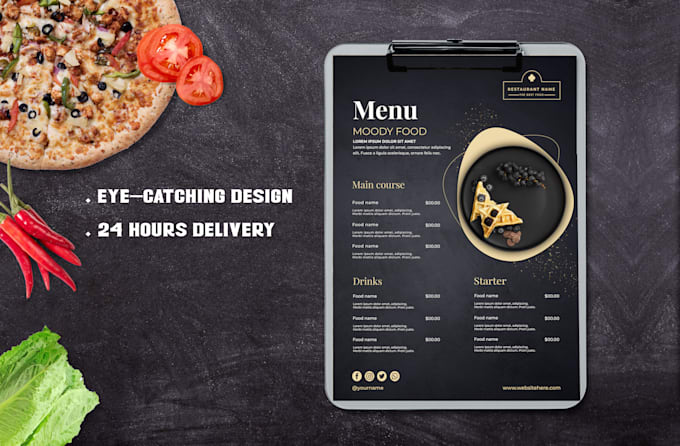 Create modern menu design food menu, bar, restaurant menu by Sathees_ak ...