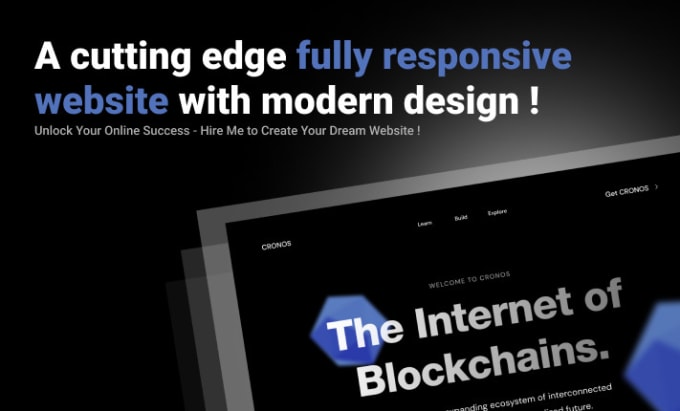 Create a cutting edge fully responsive website with modern design by ...