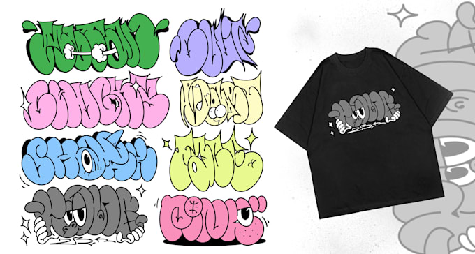 Make throw up graffiti and illustration for your brand by Chizichiz ...