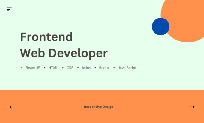 Be Your Frontend Web Developer Using React Html Css Java Script By Mnoumanali01 Fiverr