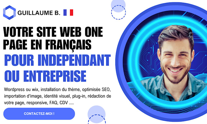 Create your freelance showcase site in french by Gb33online | Fiverr
