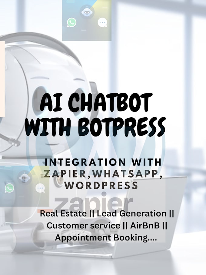 Create an ai powered chatbot using botpress and zapier by Masheric105 | Fiverr
