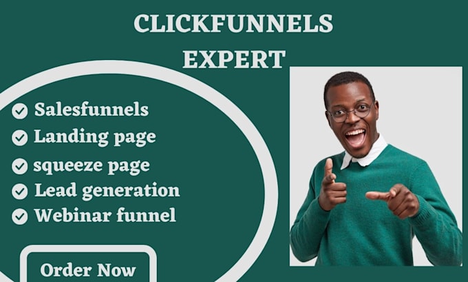 Do clickfunnels, sales funnel, click funnel, landing page, click funnels by Praisedigit001 | Fiverr