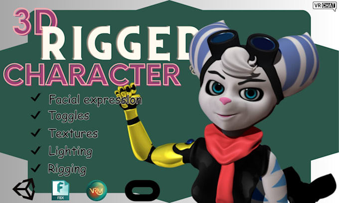 Create Custom Vrchat Nsfw Furry Vrchat Avatar Vrchat 3d Model Vrc Character By