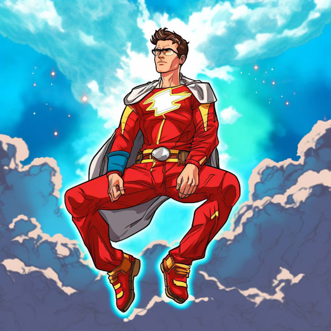 Do superhero comic character illustration by Colebrown0954 | Fiverr