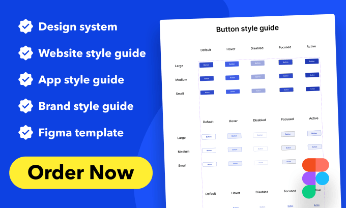 Create design system, style guide, brand style guide or figma template ...