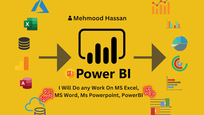 Work on ms excel, ms word, powerpoint, powerbi by Alisroom1220 | Fiverr