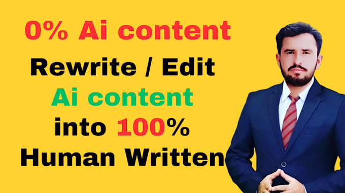 Rewrite chatgpt ai content into human written by Hamzseo | Fiverr