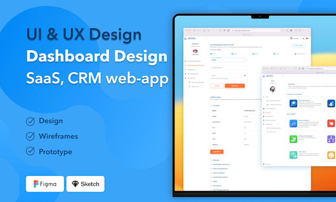 Do dashboard, saas, crm webapp ui ux design by Workwith_sam | Fiverr