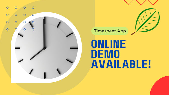 Provide a timesheet application for effective team time tracking by Paulomielnichuk | Fiverr