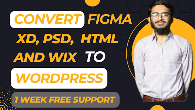 Convert figma, psd, adobe xd design to wordpress using elementor pro by Webwitharyan | Fiverr