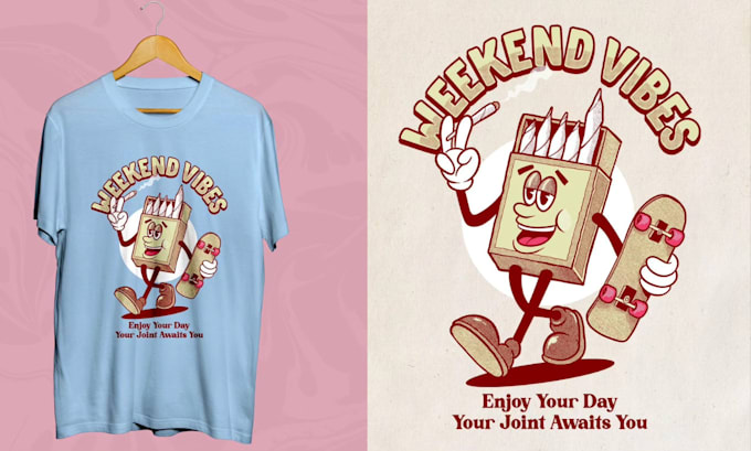 Create classic vintage retro cartoon mascot character illustration for ...