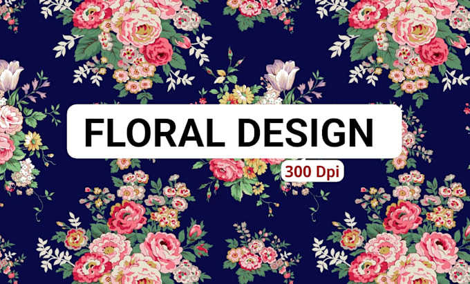 Do floral pattern seamless design motifs by Design_motifs | Fiverr