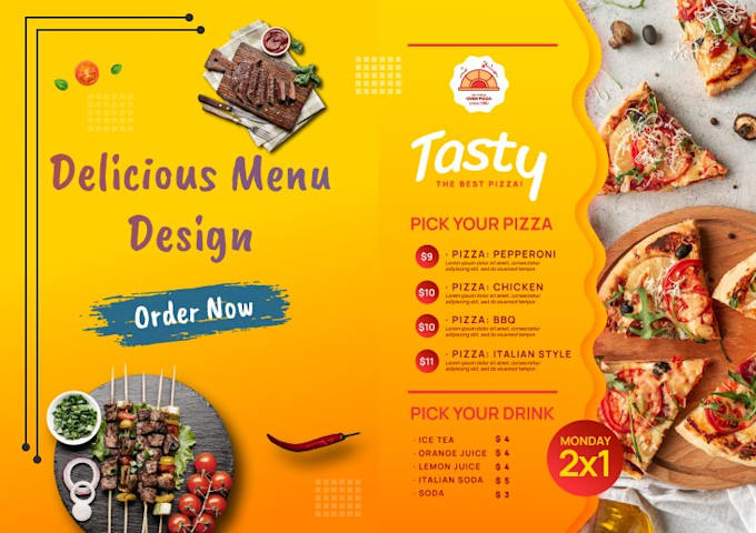 Create food menu, restaurant menu, and menu board design by Usman ...