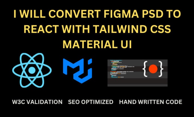 Covert figma to react,psd to react website with material ui by ...
