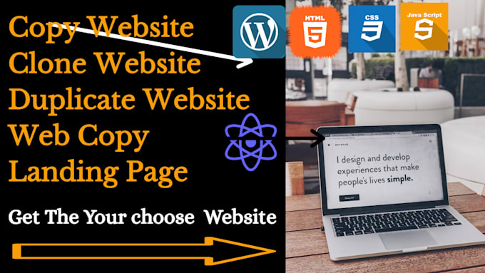 Copy website, clone website, duplicate website, web copy, landing page ... Copy website, clone website, duplicate website, web copy, landing page ...