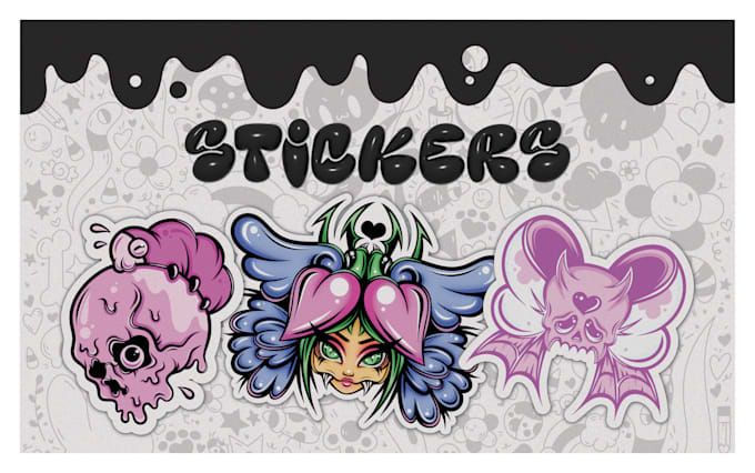 Create custom sticker designs by Kyu_doodlebug | Fiverr