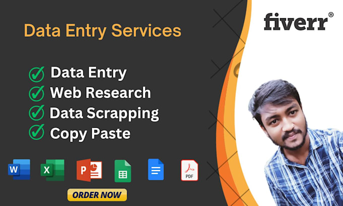 Data entry, copy paste, web scraping and excel data entry by Mrsadikur | Fiverr
