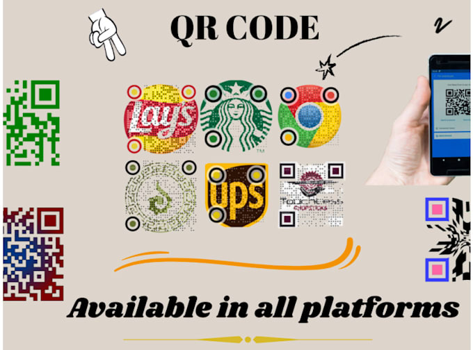 Design a custom qr code with your logo by Mohammad_74 | Fiverr