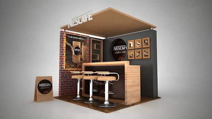 Design trade show banner, backdrop, exhibition, booth and retractable ...