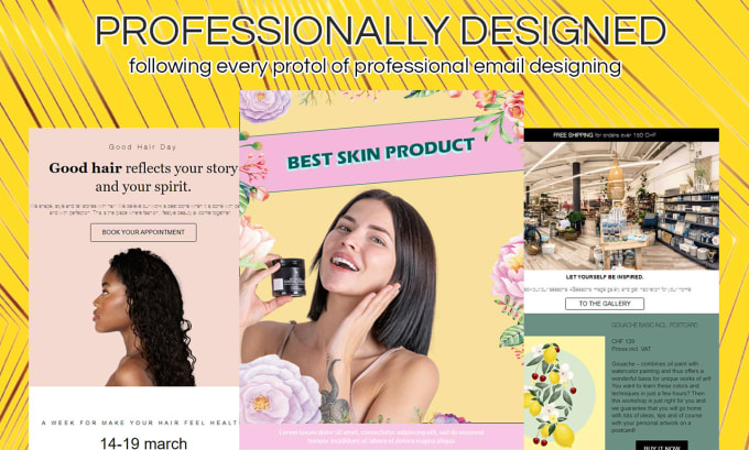 Make eye catching email templates in a few hours by Mark_300 | Fiverr