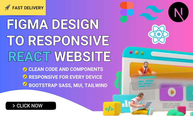 Develop Figma To React Front End Or Nextjs Typescript With Tailwind By Rudrapratap111 Fiverr