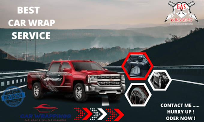 Design your car wrap truck wrap and vehicle wrap perfect and ...