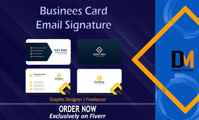 Create business card and email signature by Shahzee47 | Fiverr