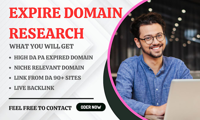Premium niche relevant expire domain research by Jahanzaib00786 | Fiverr