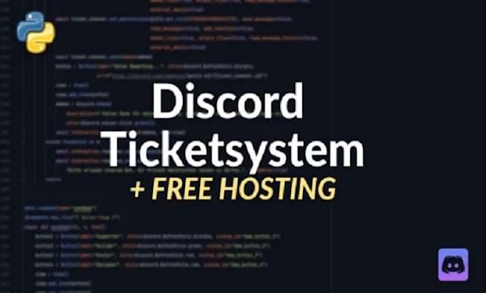 Make a discord ticket system bot by Botnina | Fiverr