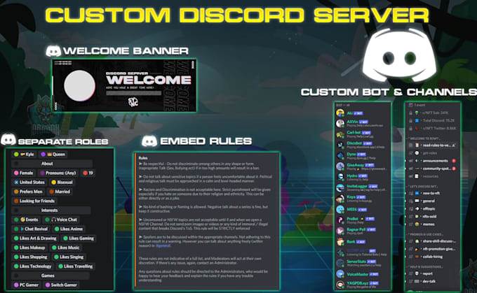 Create a discord server with best setup by Akhtar410 | Fiverr