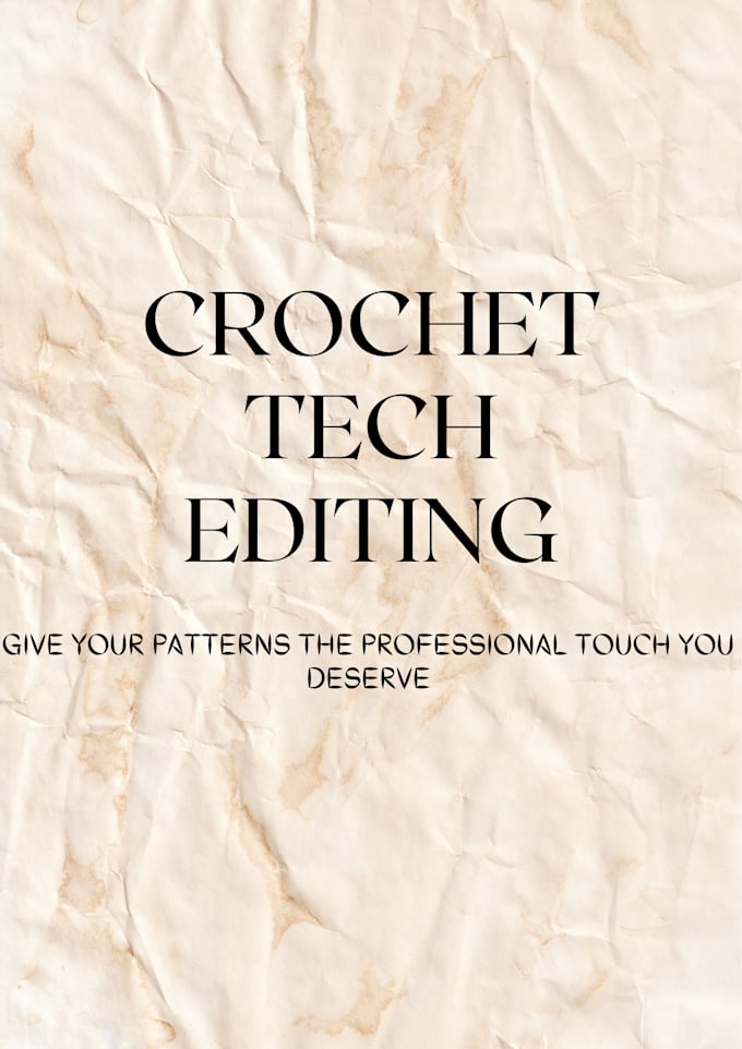 Tech edit your crochet pattern by Yasmenmegahed | Fiverr