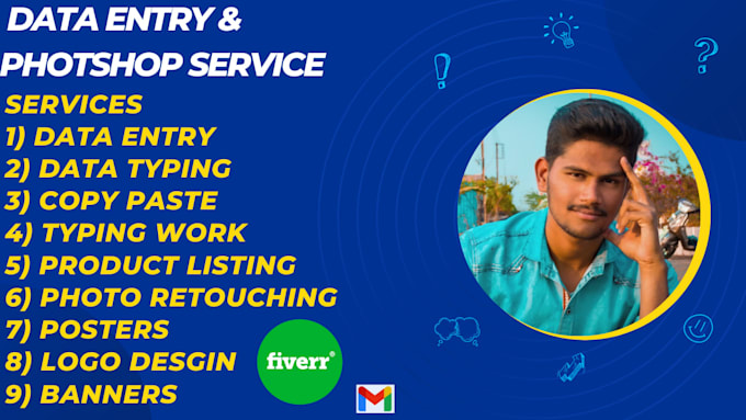 Data entry ms word ms excel ms power point photo editing by Nikhiljaldawar | Fiverr