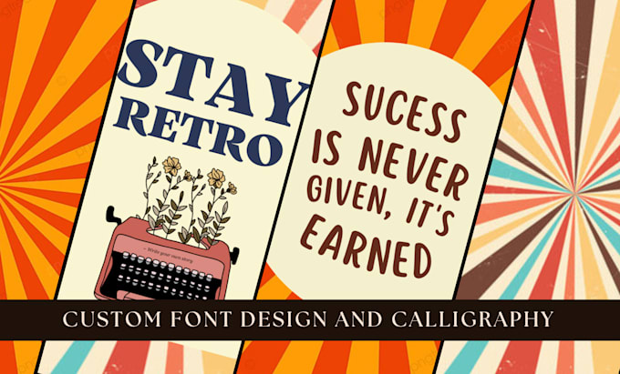 Make custom font and hand lettering calligraphy design with your words ...