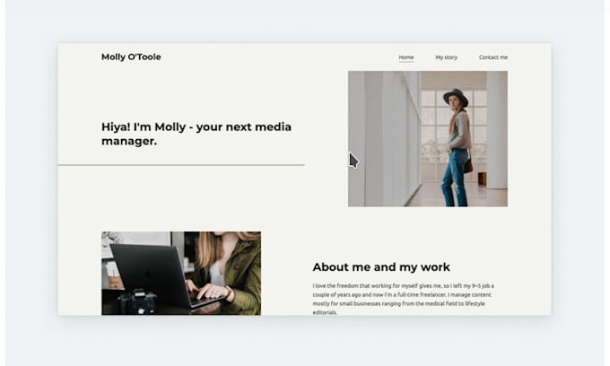 Create a professional portfolio by Ouchenyassine | Fiverr