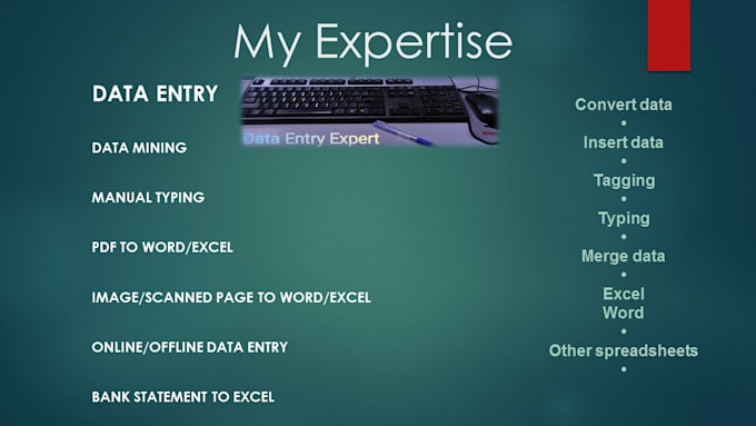 Do data entry,extraction,copy paste,data formatting typing by Mumer47333 | Fiverr