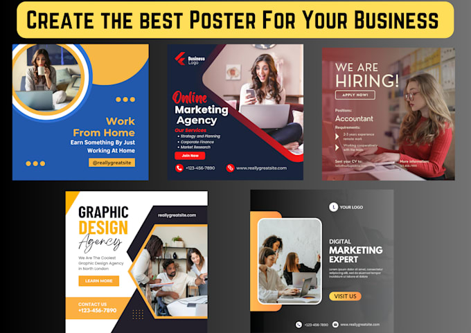 Create the professional poster for your business by Mzeeshanra | Fiverr