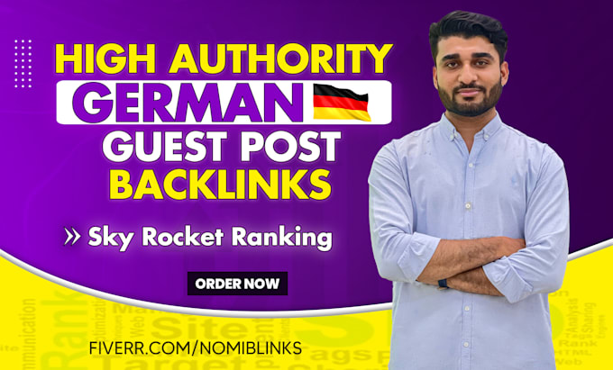 Build high quality german guest post by white hat dofollow manual seo ...