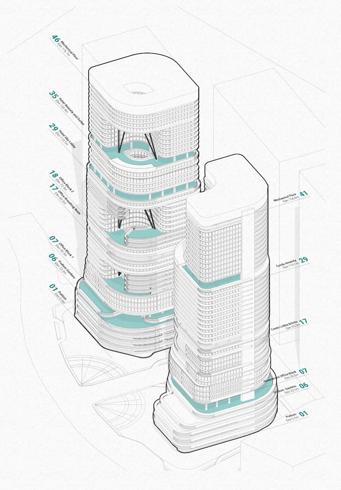 Do high quality architectural diagrams and maps by John_guevara | Fiverr