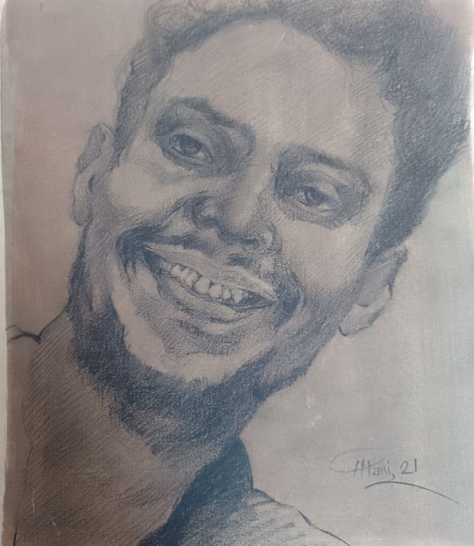 Disegna Un Fantastico Ritratto Di Schizzo A Matita Realistico Da Una Foto