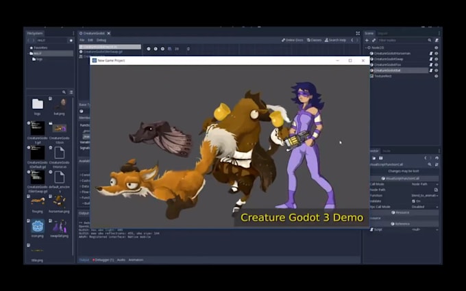 Create 2d godot animation engine for your game by Mind_c | Fiverr