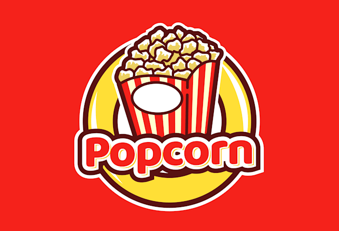 Do outstanding good looking popcorn logo by Isabel_bergstro | Fiverr