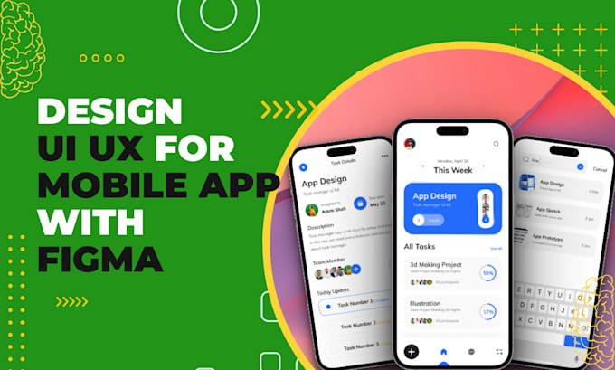 Design ui ux for mobile app with figma for ios and android by Awais ...