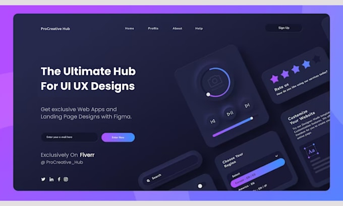 Design figma website figma design web app and website design by ...