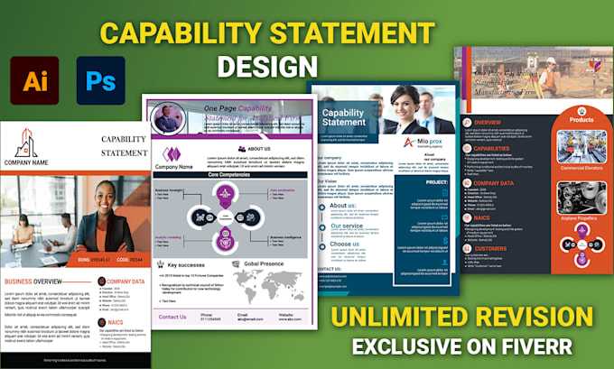 Do a professional capability statement with flyer design by Ema862 | Fiverr