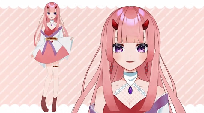 Create custom ready to rig 2d vtuber model live 2d model rigging 2d vtuber by Tobi_expe | Fiverr